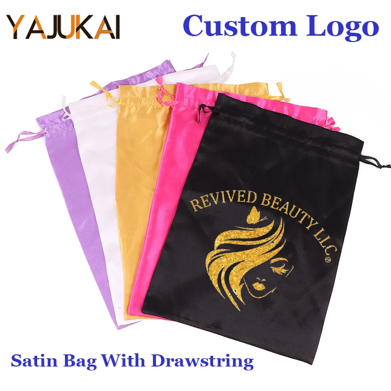 Custom-Hair-Bags-With-Logo-Silk-Bags-For-Packaging-Hair-Wholesale-10Pcs ...