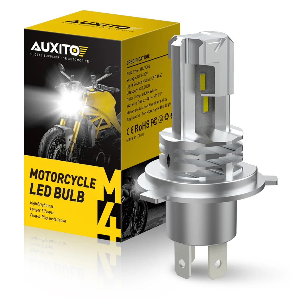 Auxito H4 9003 Led Headlight | Led Bulbs H4 Motorcycle | H4 Led ...