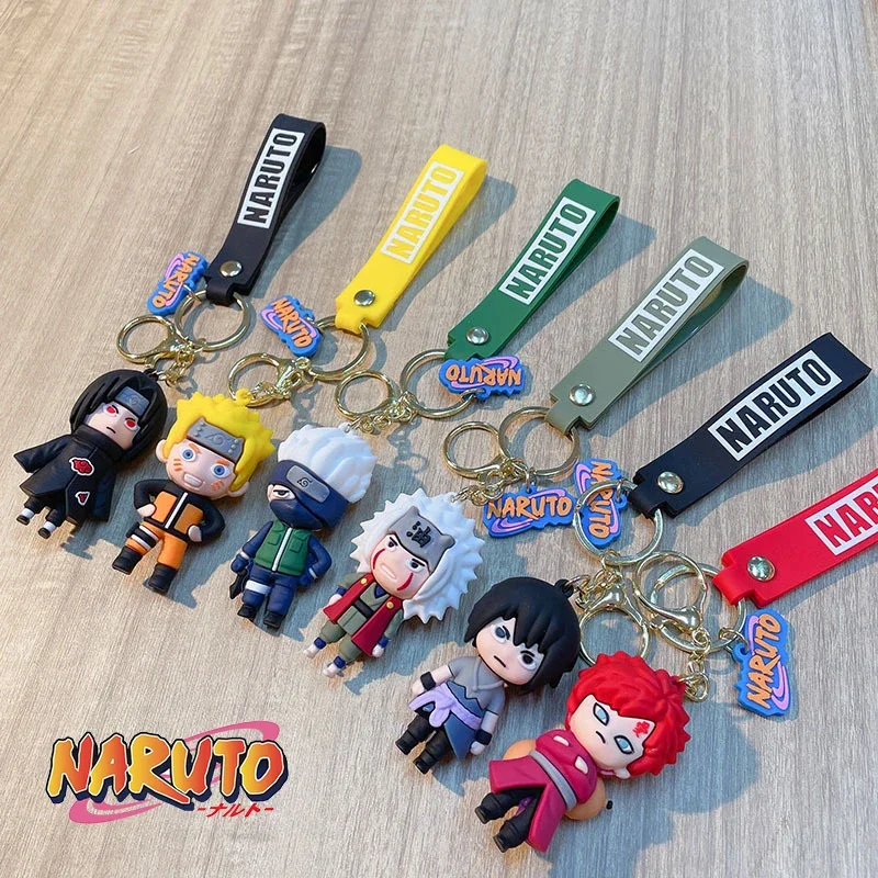 Anime-Naruto-Itachi-Action-Figures-Keychains-Sasuke-Kakashi-Key-Pendant ...