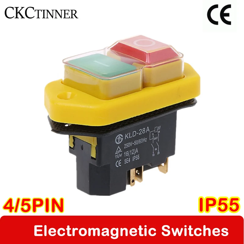 Electromagnetic Switch Start Switch Waterproof Power Tool Switch KLD28 ...