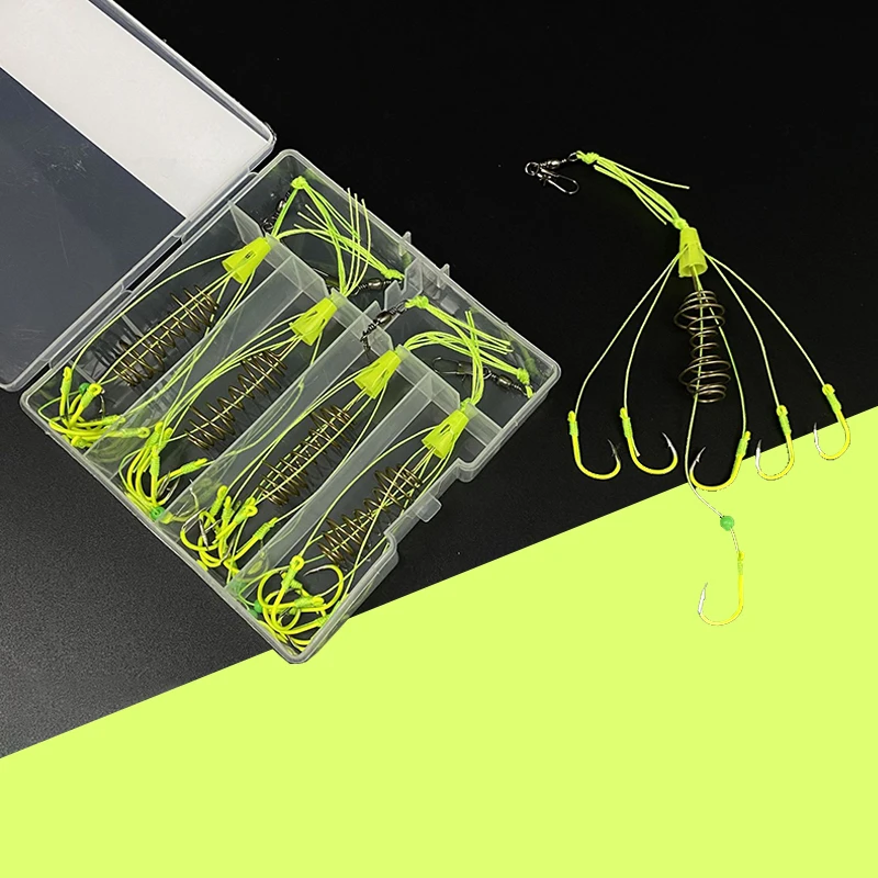 4Pcs-box-Noctilucent-Explosive-Fishing-Hook-Anti-Twining-Silver-Carp ...