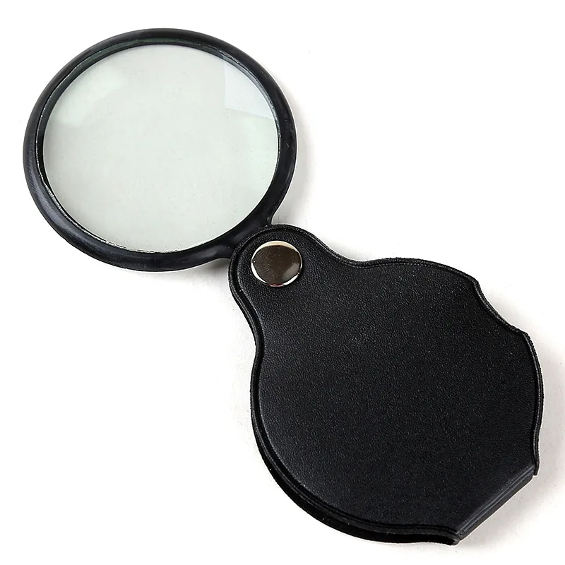 Mini Portable 5X Folding Magnifier Magnifying Glasses Tool Lupa Hand ...