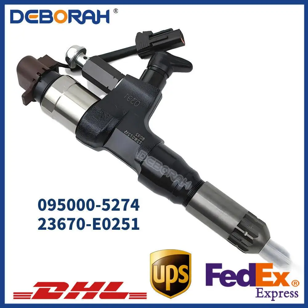 095000-5274 Diesel Common Rail Fuel Injector 23670-E0251 for HINO 500 ...