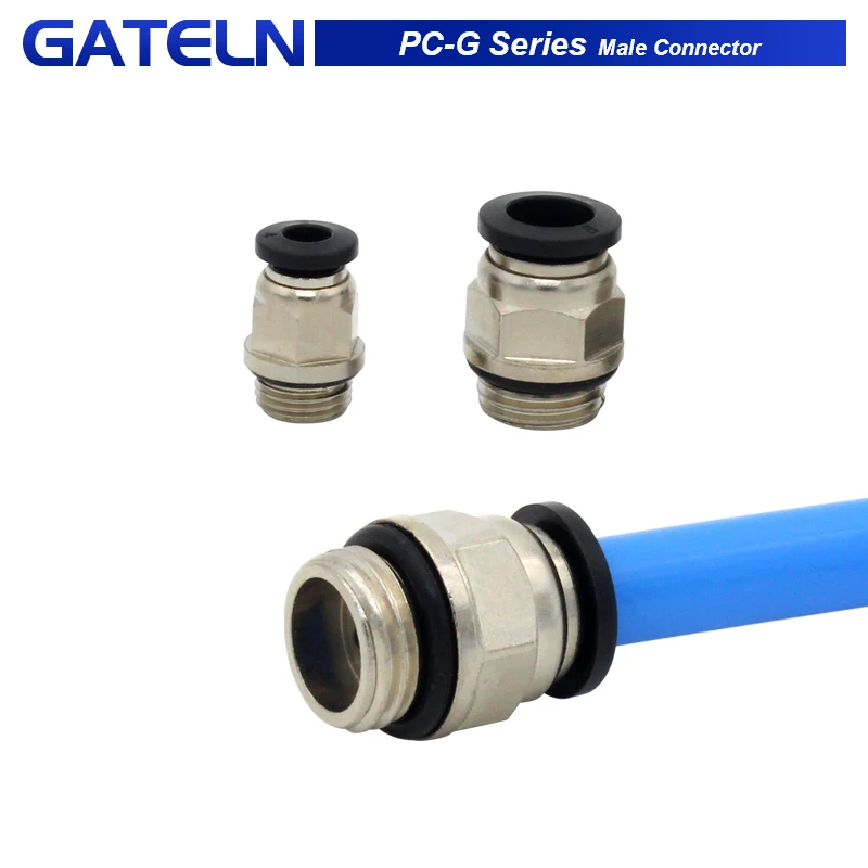 10 pcs PC-G series Male Connector PC6-G01 6-G02 8-G02 PC4-m5 10-G02 ...
