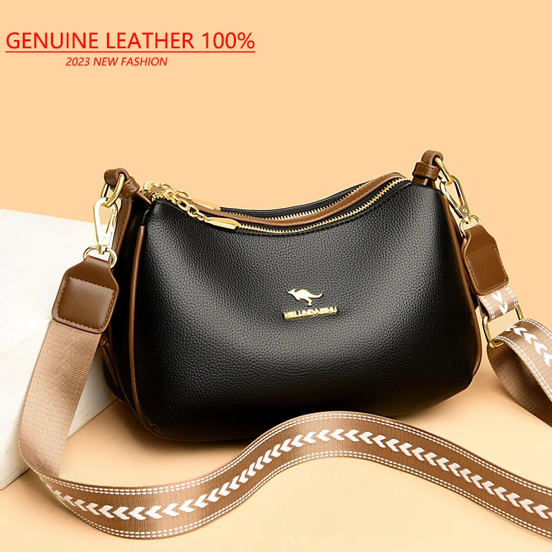 NEW-High-Quality-Genuine-Leather-Women-Shoulder-Bags-Designer-Crossbody ...