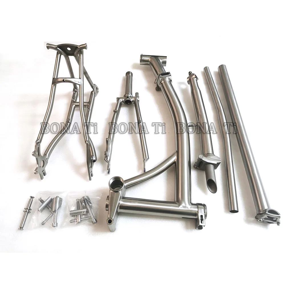 16-20-Disc-Brake-Titanium-Folding-Bike-Frameset-Front-Frok-Rear ...