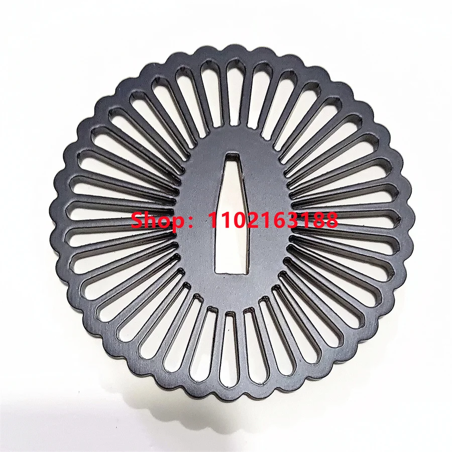 Muito bom ferro de aço tsuba handguard guarda para real japonês japão ...