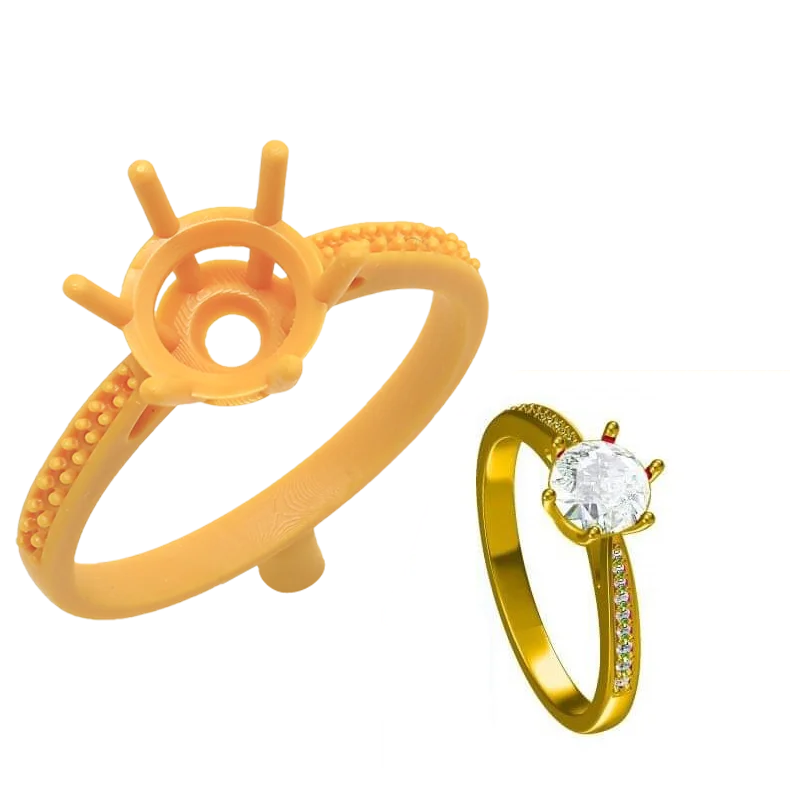 Jewelry Shoping Making Enagement Ring | Resin Model | Making Resin ...