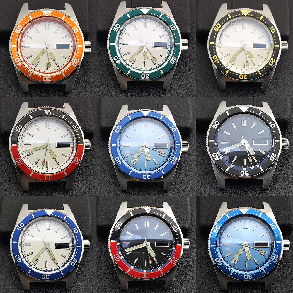 40.5mm nh35 Case Watch Men Steel Case FIT nh35/36 Movement Case Watch ...