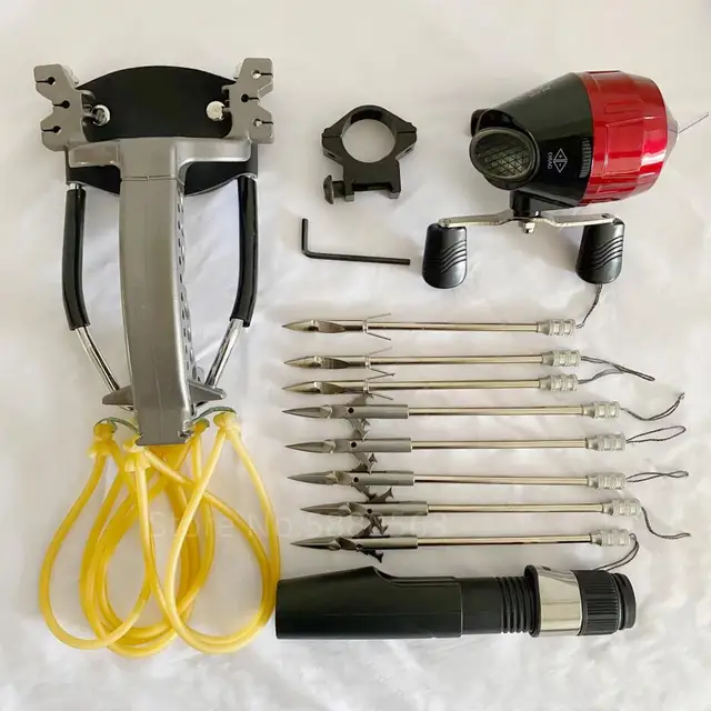 Archery Slingbow Fishing Slingshot Kit Hunting Fish Folding ...