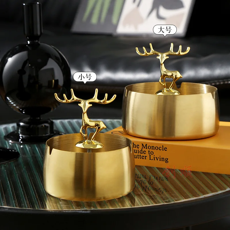 Stainless-steel-ashtray-creative-thickened-windproof-ASHTRAY-CIGARETTE ...