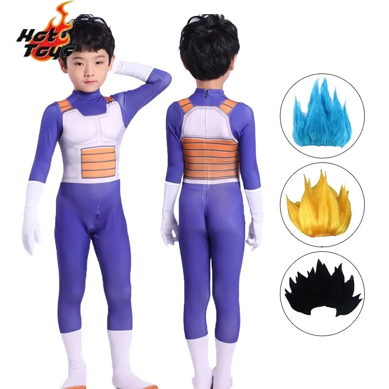 Disfraz-de-Goku-de-Vegeta-para-ni-os-traje-de-Cosplay-de-superh-roe ...