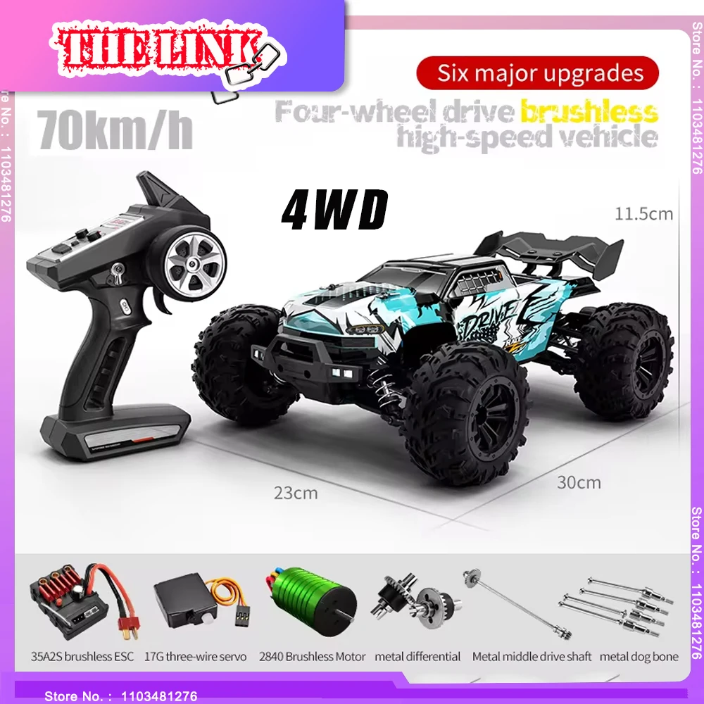 70Km-H-Brushless-RC-Cars-1-16-Scale-Off-road-Vehicle-4WD-2-4Ghz ...