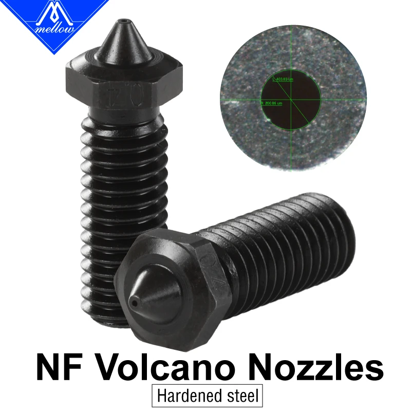 Mellow 1pcs Nf Hardened Steel Sharp Volcano Nozzles For High ...