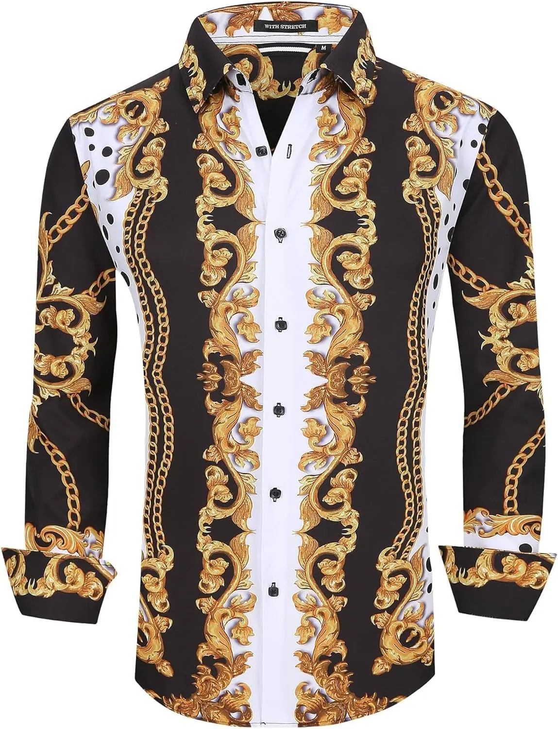 Printed-new-Italian-style-long-sleeved-brand-shirt-for-men-fashionable ...