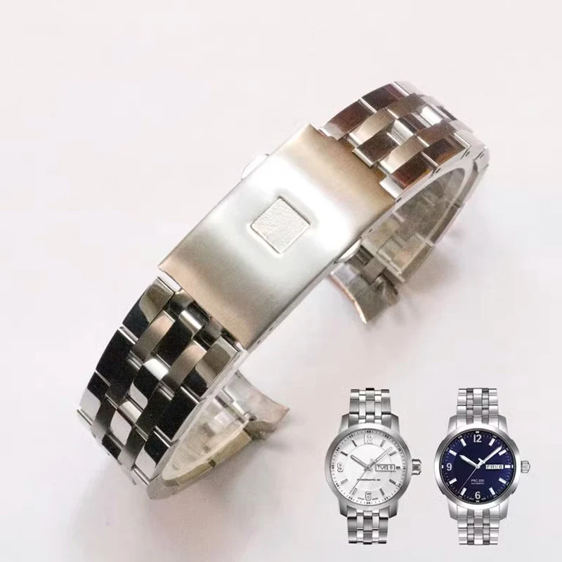 Watch-Bracelet-For-TISSOT-1853-PRC200-T17-T461-T055-T014-Men-Fold-Clasp ...