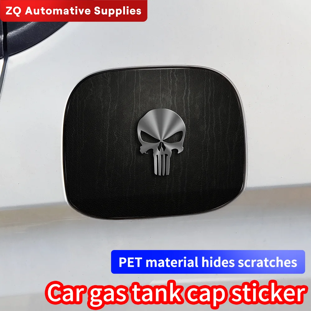 Punisher Skull Blood Car Pull Fuel Tank Stickers Funny Car Waterproof ...