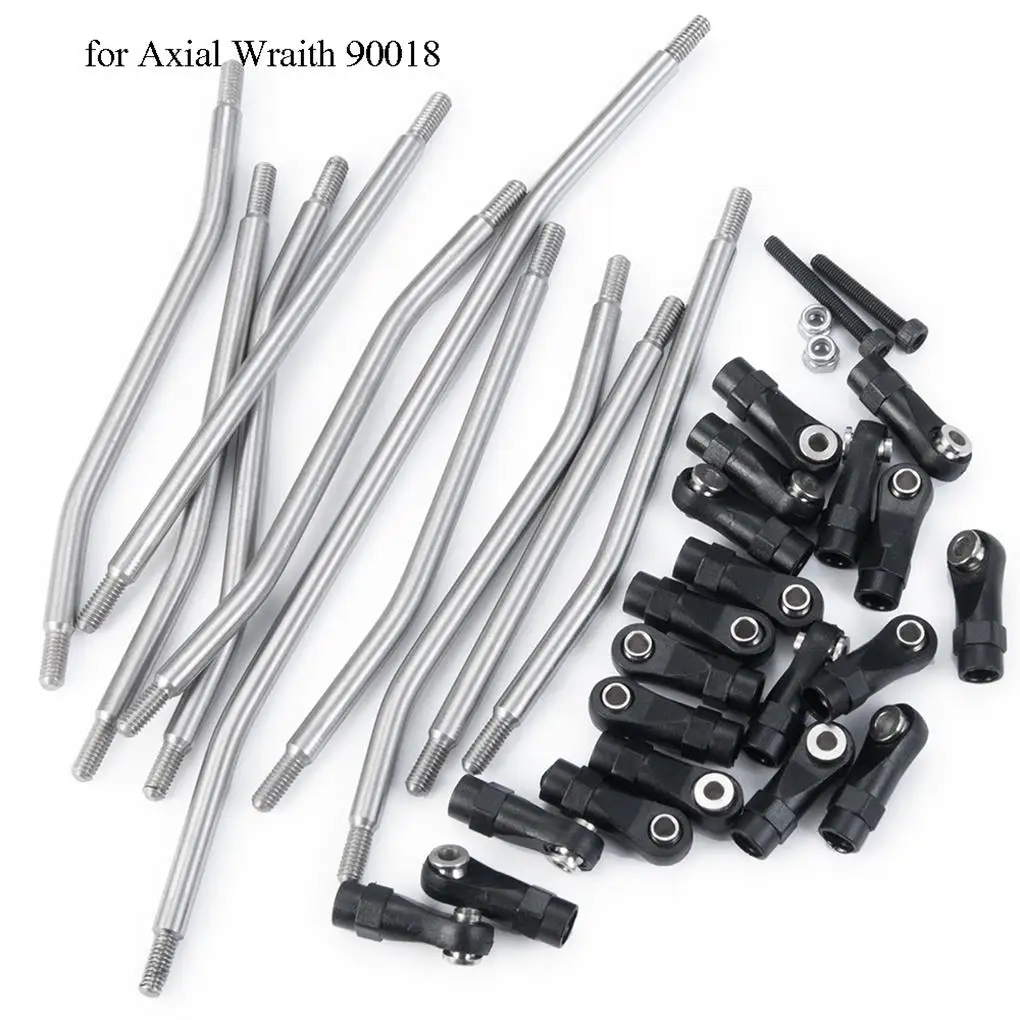 1-10-Stainless-Steel-Steering-Link-Rod-Set-For-Axial-Wraith-90018-SCX10 ...