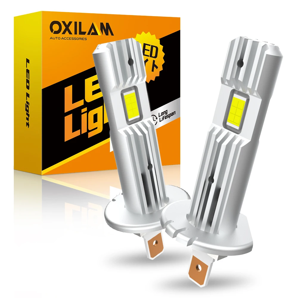 2Pcs-Powerful-H1-LED-Bulb-Without-Error-Headlight-55W-12V-LED-H1-Canbus ...