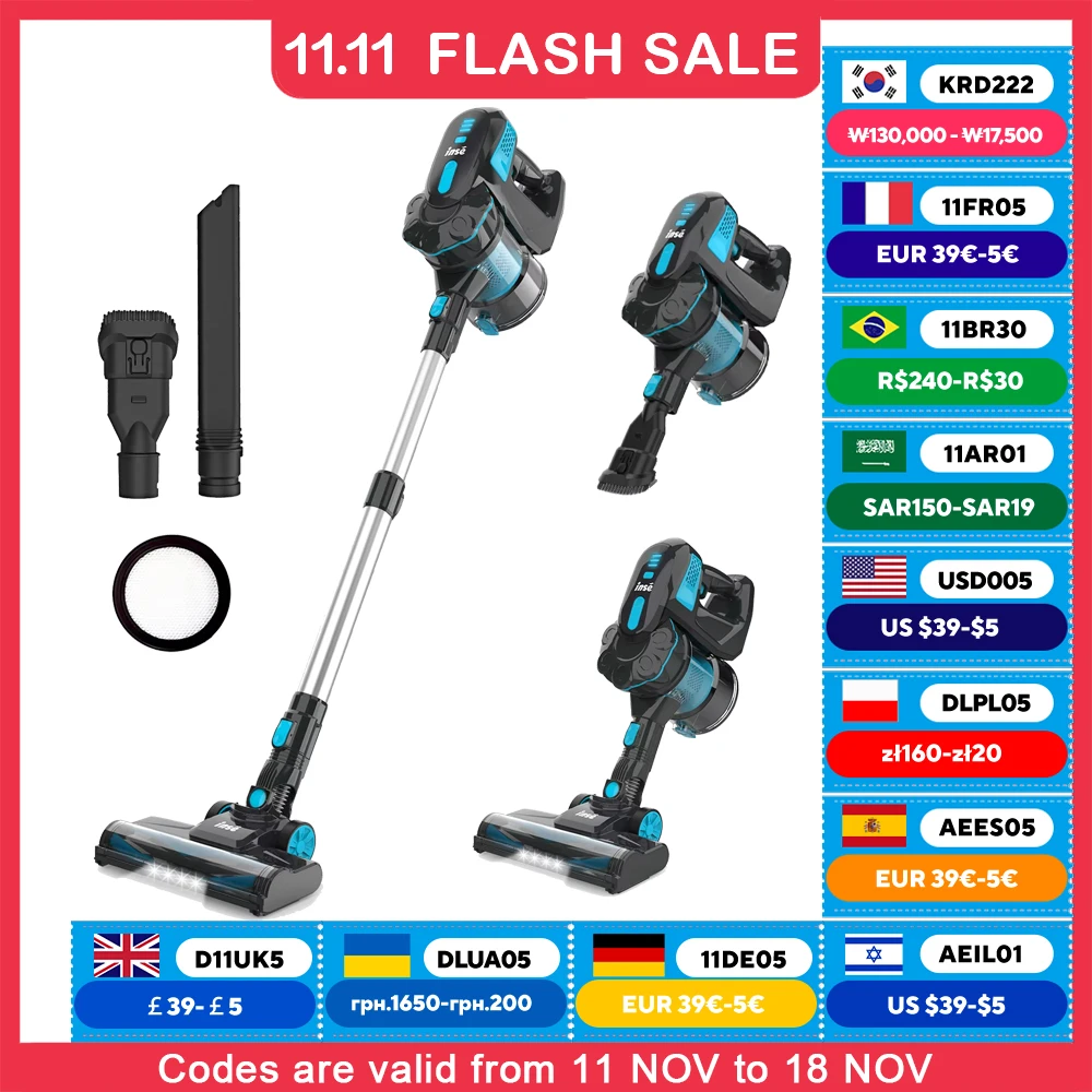 INSE-Cordless-Vacuum-Cleaner-20KPa-Stick-Vacuum-up-to-40min-Runtime-6 ...