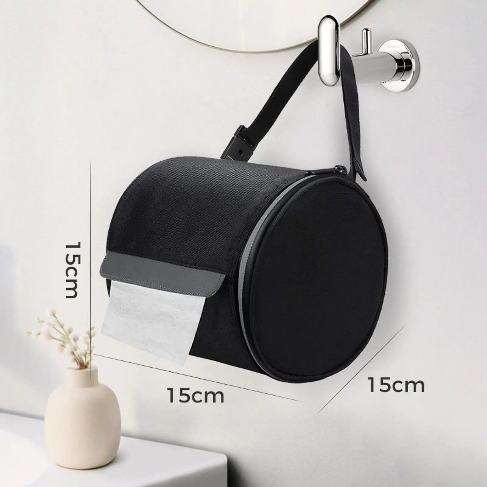 Hanging Toilet Paper Holder Storage Bag Portable Container Foldable ...