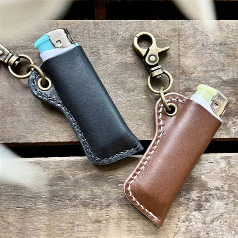 Retro PU Leather Lighter Case Shell Protection Case Bic Cricket ...