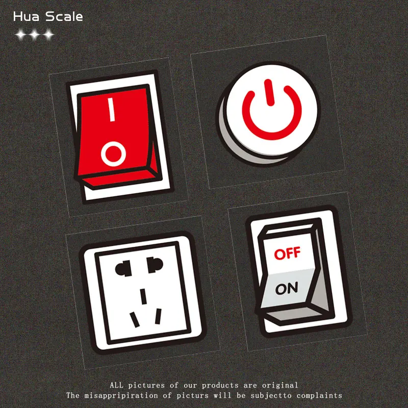 Car-stickers-switch-socket-reflective-stickers-cartoon-fun-personality ...