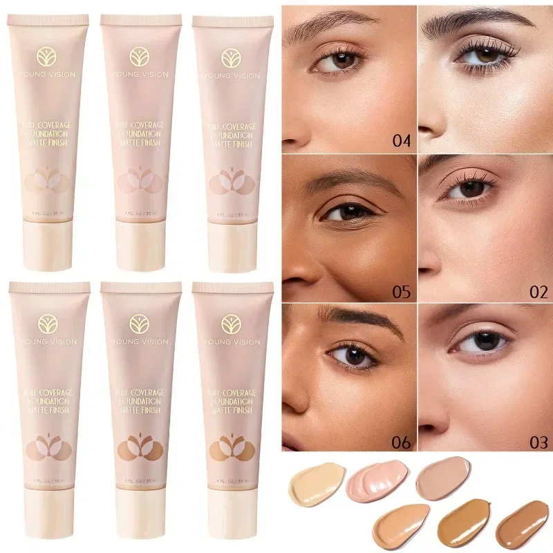 Base-l-quida-mate-para-maquillaje-profesional-corrector-facial-resistente-al-agua-crema-de-Base ...