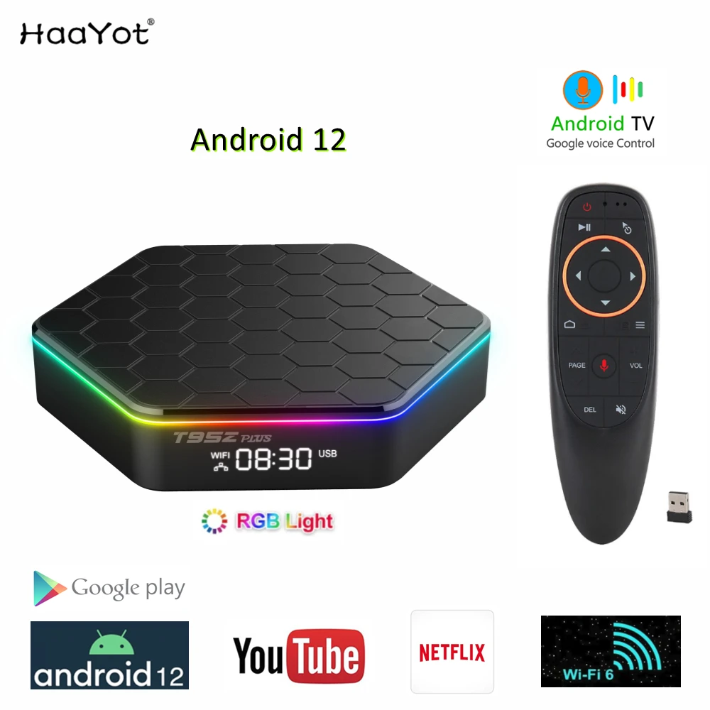 Boîtier Smart TV T95Z Plus, Android 12, wifi 6, 2022 P, Netflix, 4K ...