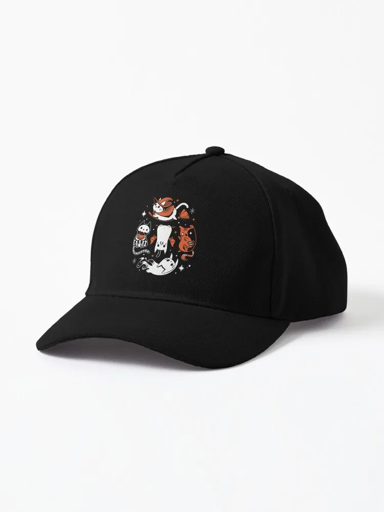 Spooky-Kitty-Crew-Halloween-Cats-Cap-For-Men-Women-Summer-Outdoor-Sun ...