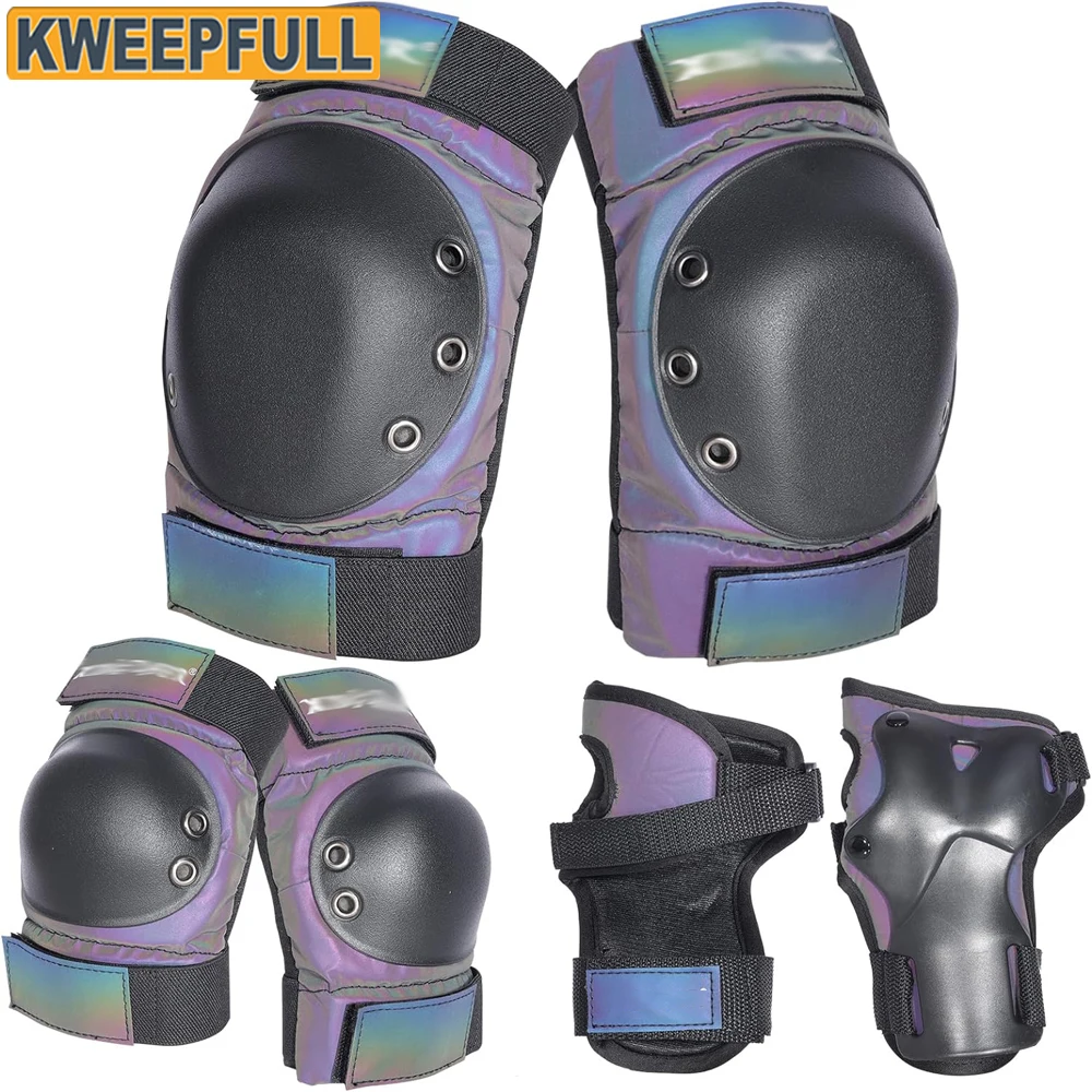 Skating-Protective-Gear-Adult-Skate-Pads-Knee-Elbow-Pads-with-Wrist ...