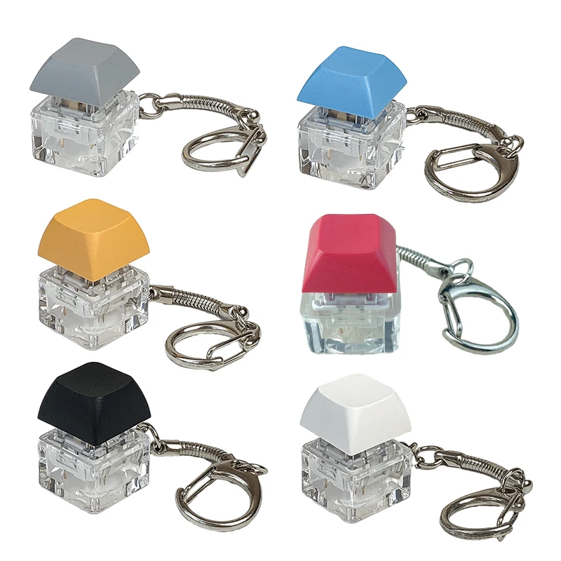 1pcs-Decompression-Keychain-Mechanical-Keyboard-Button-Keyring ...