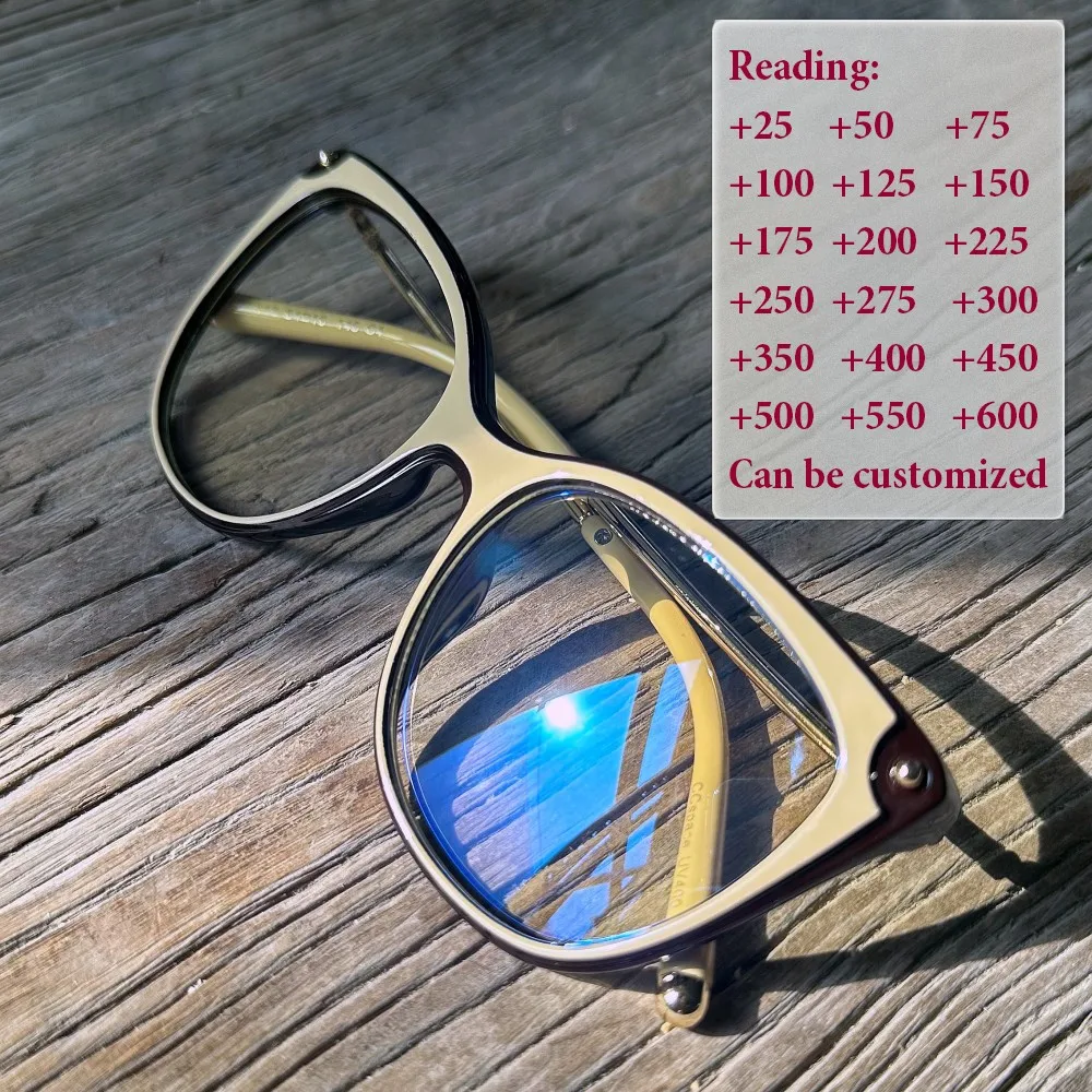 45818 Cat Eye Reading Glasses Punk Presbyopia Eyeglasses Short-sighted ...