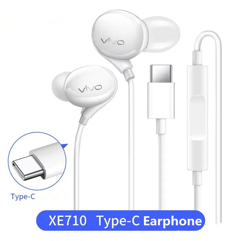 New-XE710-3-5mm-Type-C-Wired-Earphone-HiFi-Sport-Headphones-with-mic ...