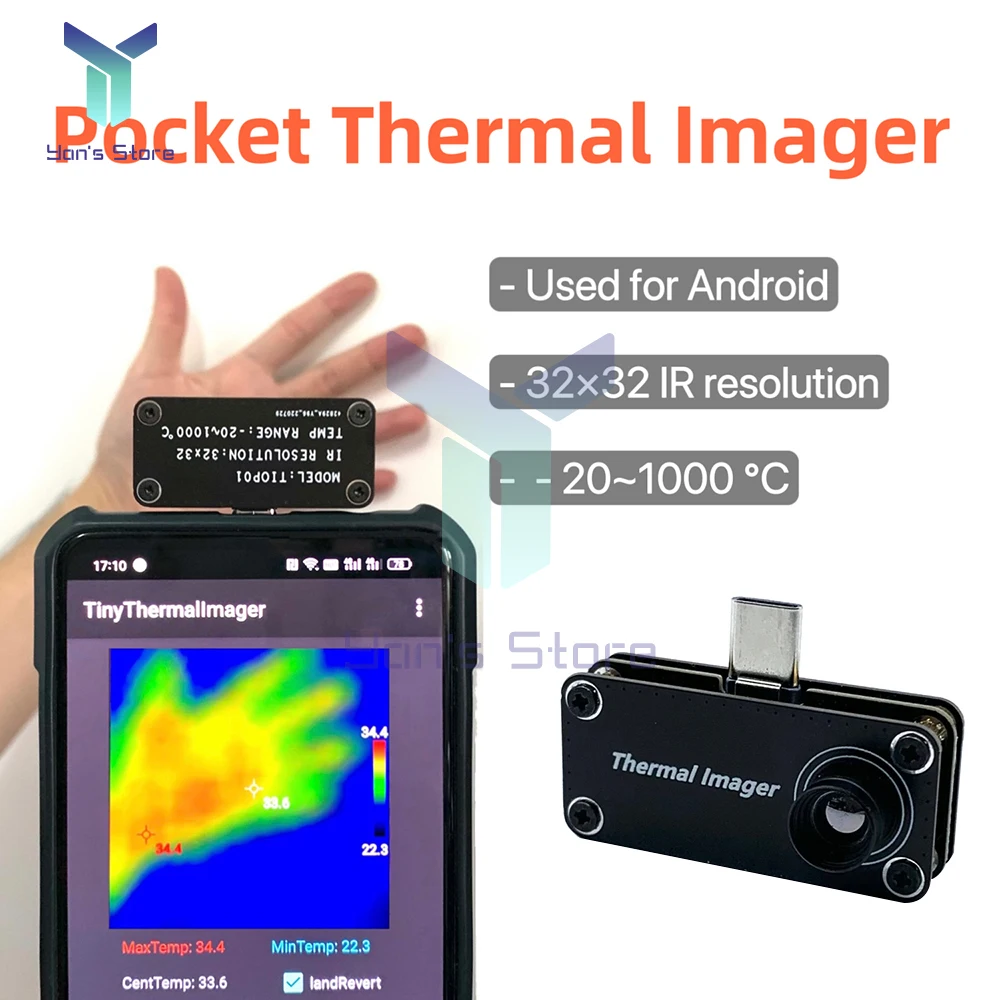 1Pcs-TIOP01-IR-Resolution-32x32-Thermal-Imager-Night-Vision-Infrared ...