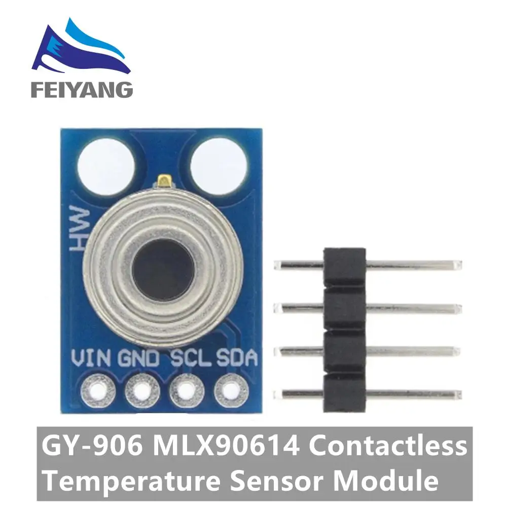 MLX90614 GY-906 Sensor Module Non-contact Infrared Temperature IR IIC ...