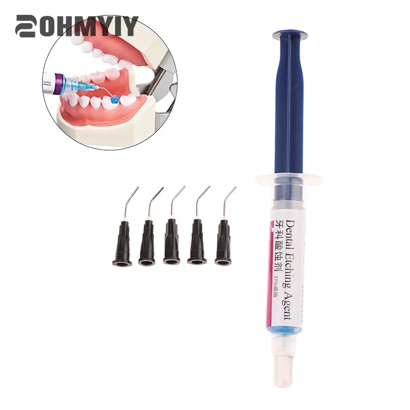 Dental Material Etchant 37% Phosphoric Acid Etchant Etching Gel With 5 ...