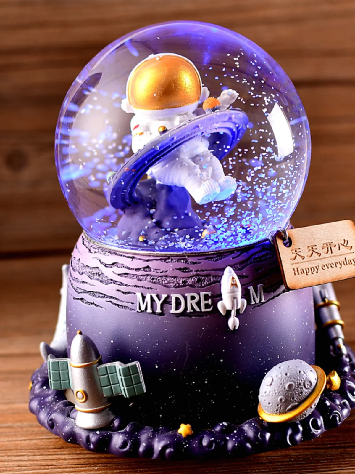 Astronaut-Aerospace-Astronaut-Crystal-Ball-Music-Box-Music-Box-Children ...