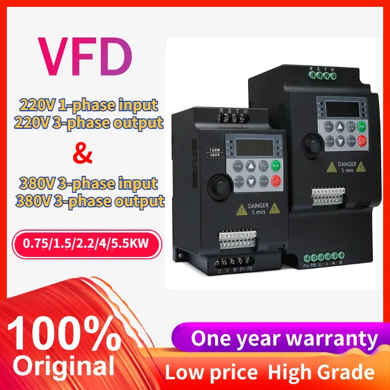 Hot-selling-Inverter-VFD-0-75-5-5KW-Single-Phase-input-AC-220V-380V-3PH ...
