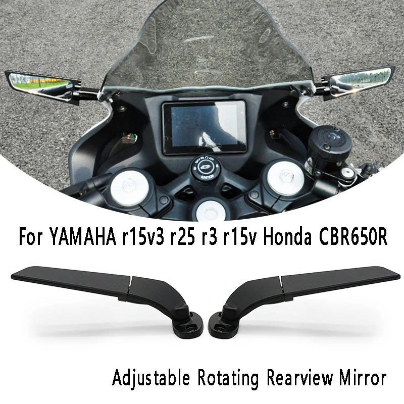 Motorcycle-Rear-View-Mirrors-Side-Mirror-Adjustable-Rotating-Rearview ...