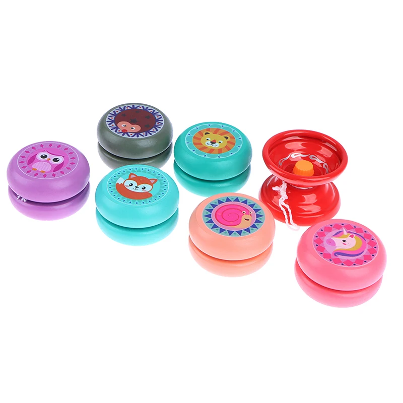 Children-Yoyo-Ball-Cute-Animal-Prints-Wooden-Yoyo-Toys-Ladybug-Toys ...
