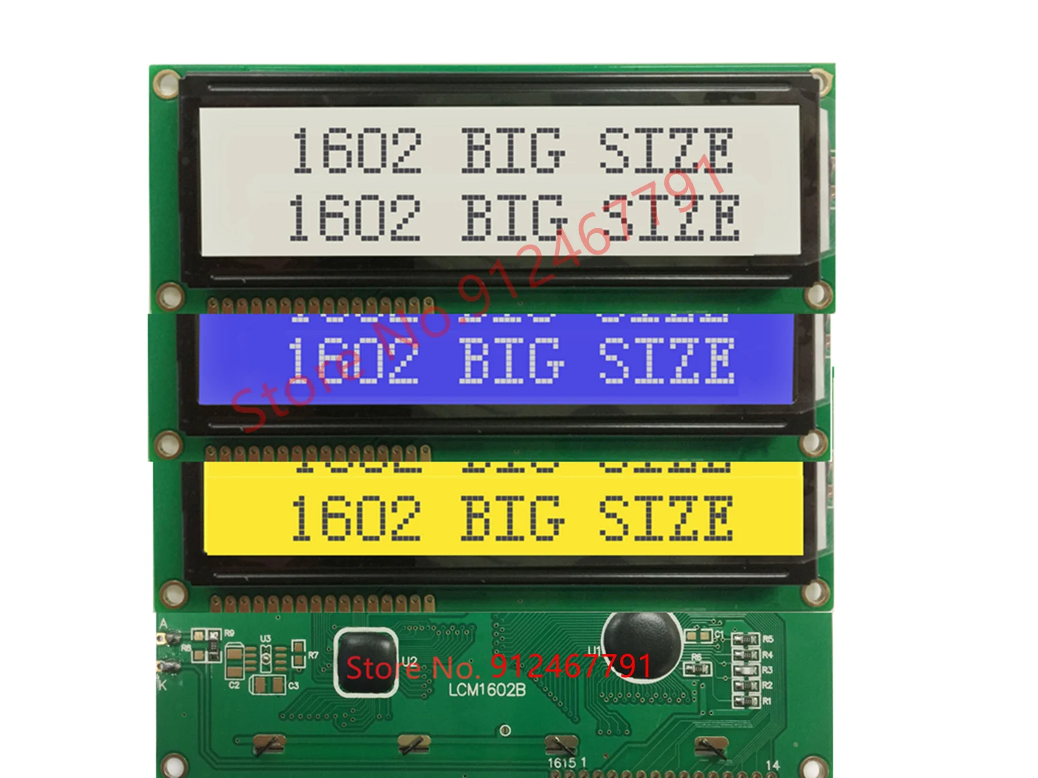5V Big Large Size 1602 16x2 LCD Display Module 1602 SPLC780D HD44780 ...