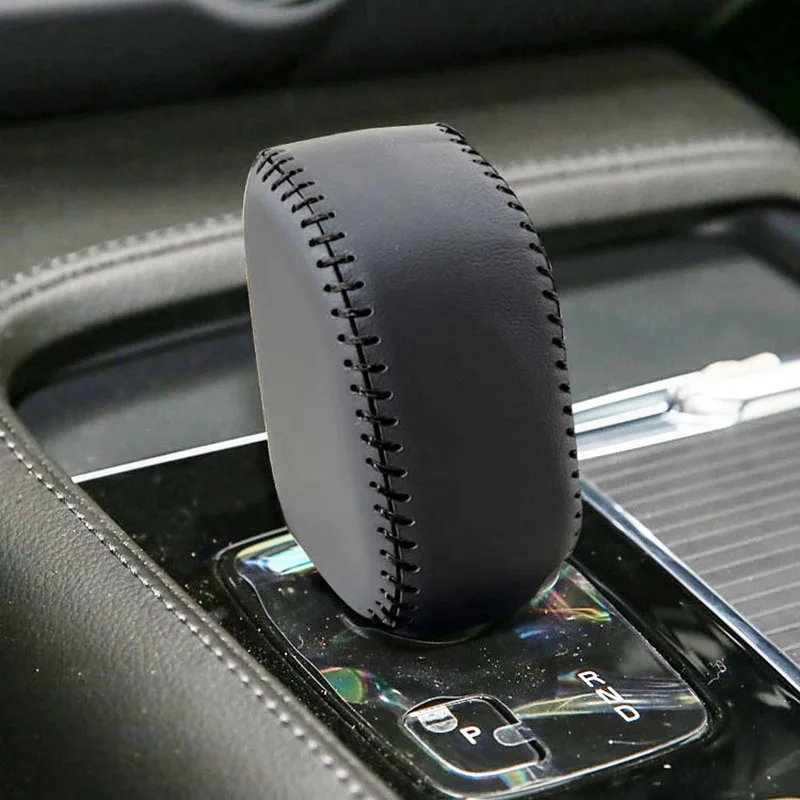 New Leather Gear Shift Knob Cover For Volvo XC40 XC60 XC90 2020 2021 ...