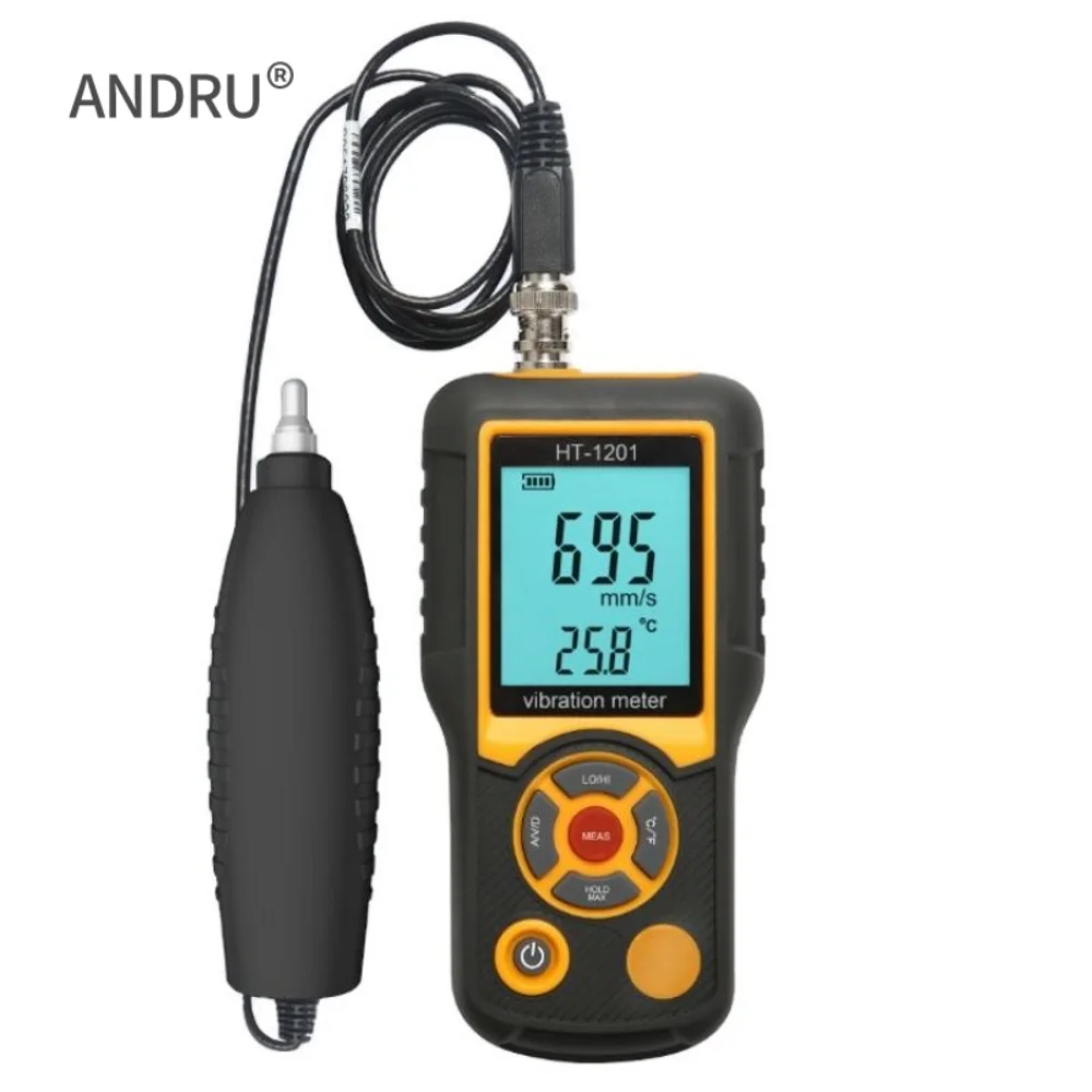 HT-1201-High-Precision-Vibration-Meter-Digital-Handheld-Sensor-Tester ...