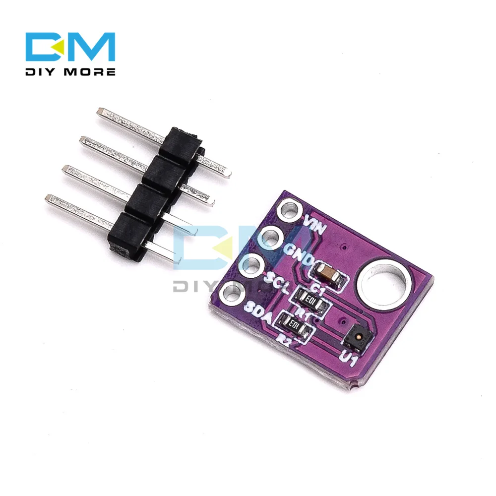 SHT40 D 온도 습도 센서 모듈, 마이크로 컨트롤러, I2C 브레이크아웃 날씨, 아두이노 퍼플 핀, SHT40, 3V, 5V ...