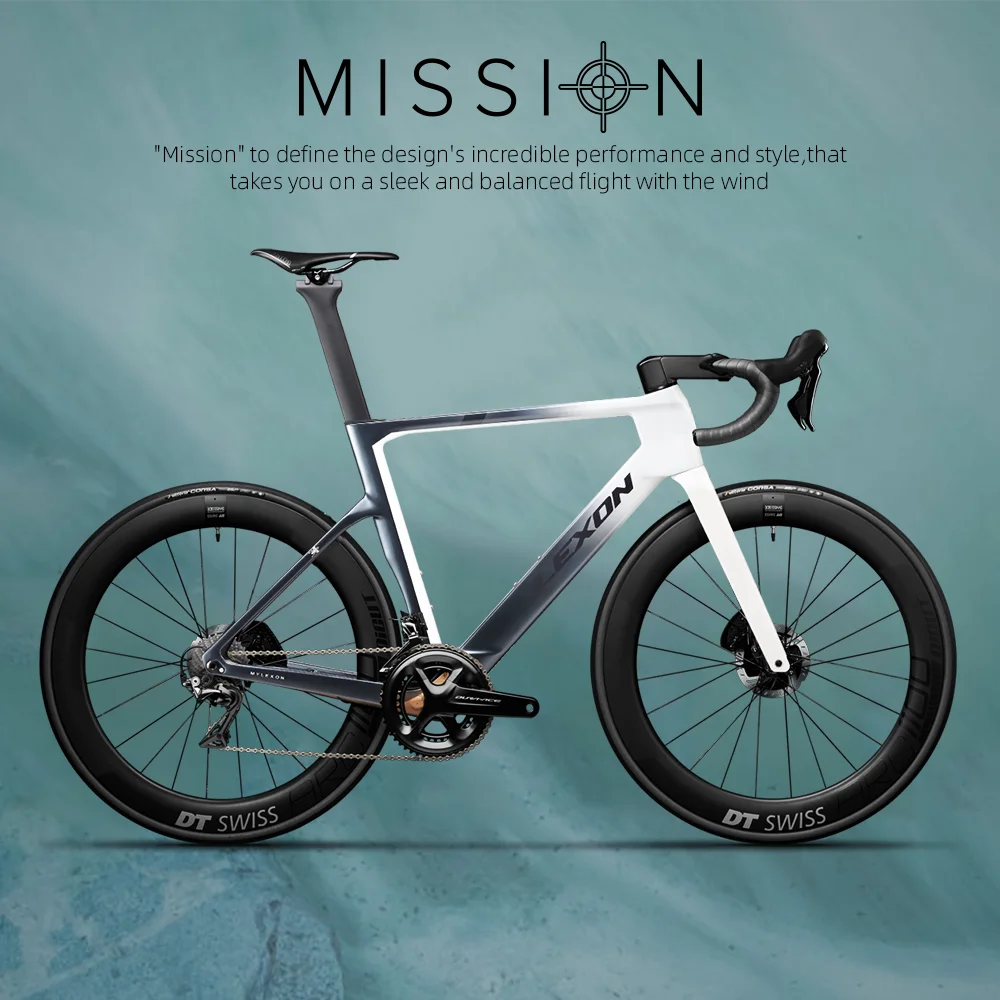 LEXON 디스크 브레이크 카본 로드 프레임, 완전히 숨겨진 케이블 라인, 자전거 프레임 세트, 스루 액슬 T1000, 12* ...