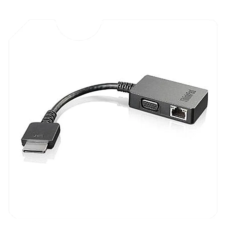 For lenovo thinkpad onelink to vga/rj45 adapter (black) new ibm ...