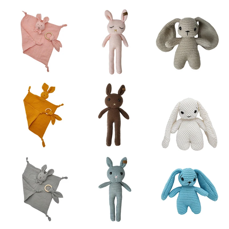 Stuffed Animals & Plushies Toys Handmade Crochet Wool Rabbit Toy ...