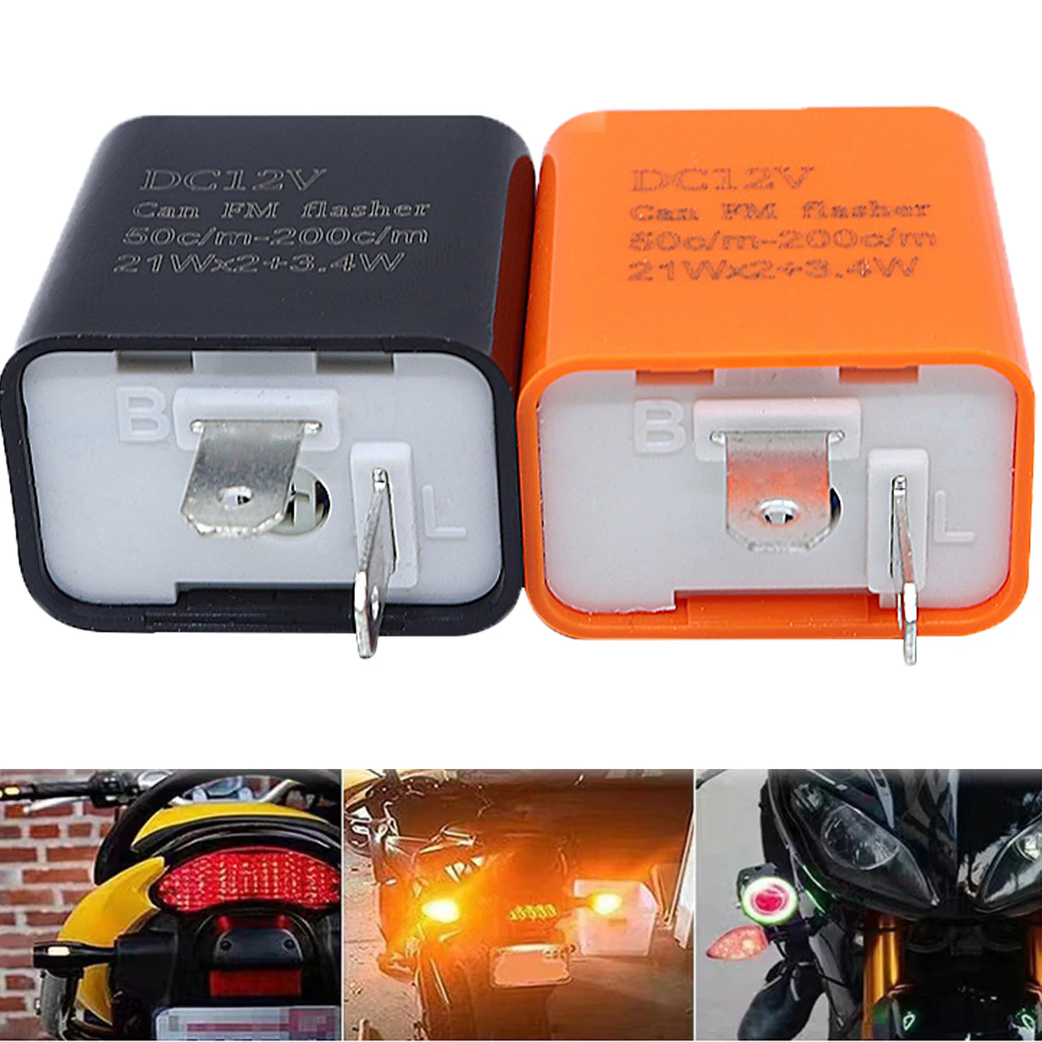 Motorcycle LED Flashing Relay Electronic Multifunctional Adjustable ...