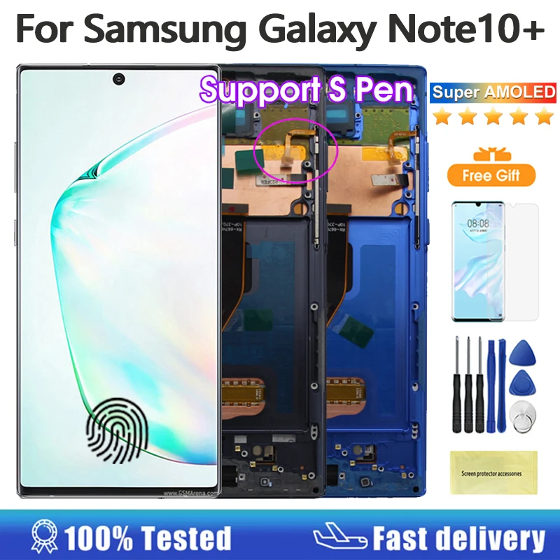 Super-AMOLED-Display-For-Samsung-Note-10-Plus-4G-5G-Display-Touch ...